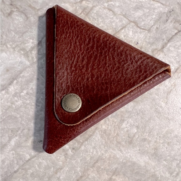 Portland Leather | Accessories | Portland Leather Triangle Coin Pouch ...